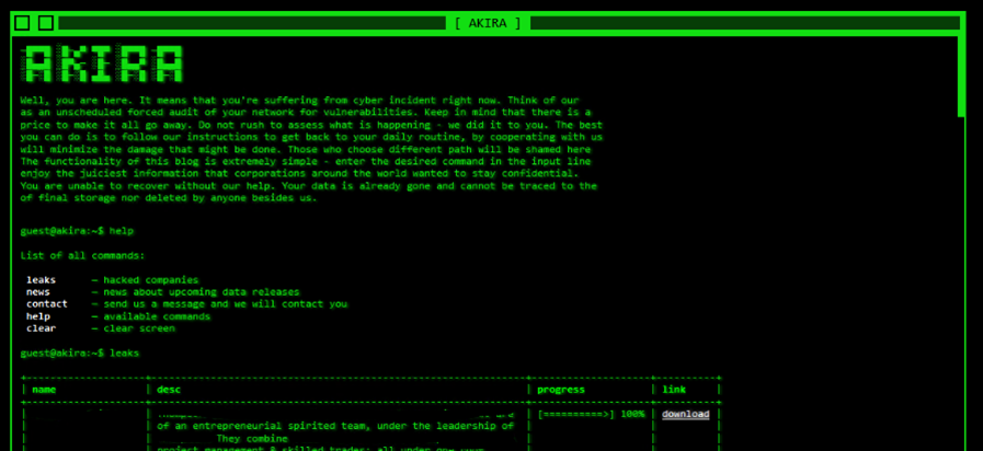 Ransomware - Akira and Rapture